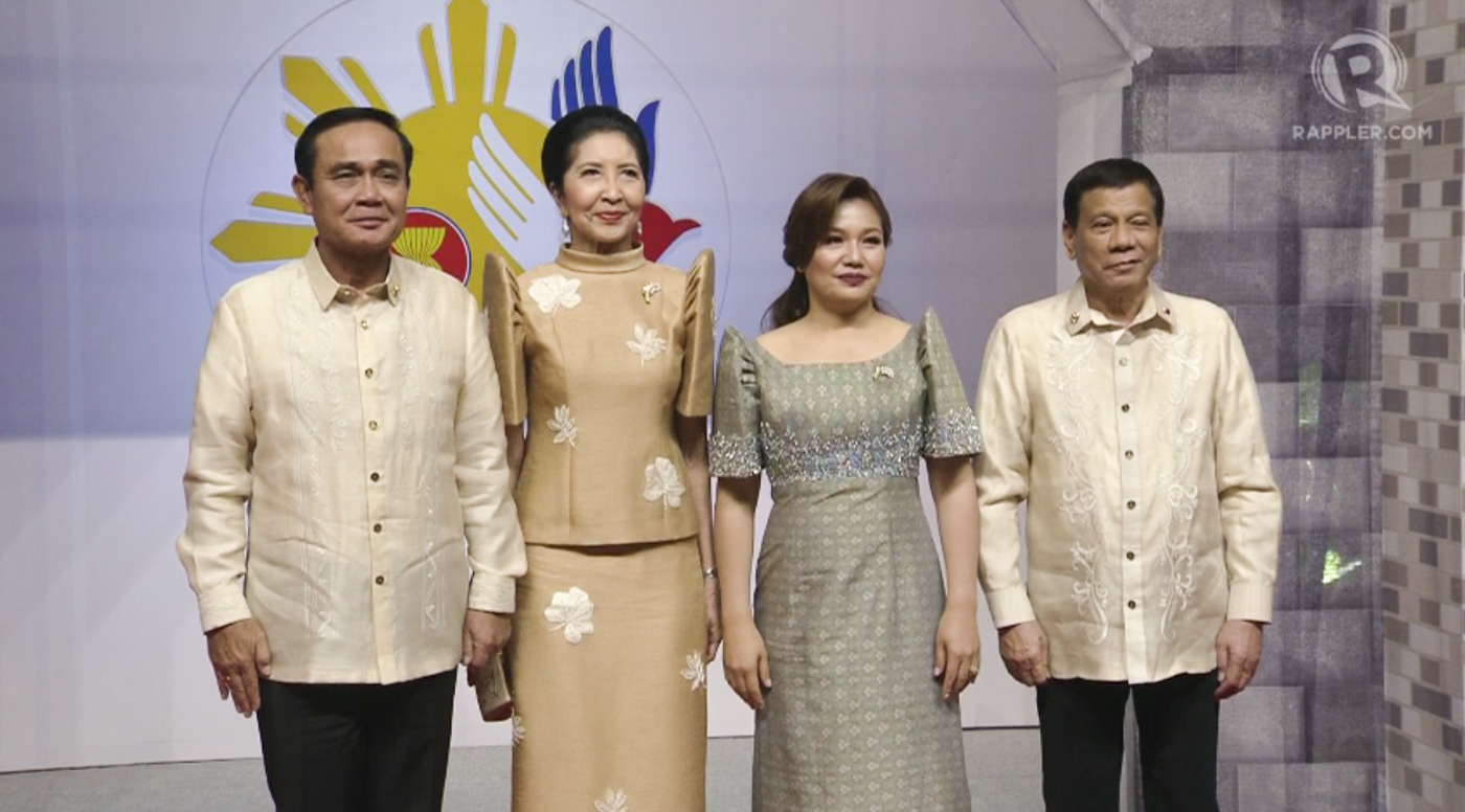 In Photos World Leaders Wear Barongs Filipiniana Gowns For Asean Gala